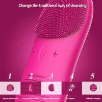 China Inductive Charging Facial Cleanser Waterproof Vibration Pink Black Gift Box 160*95*54 for sale