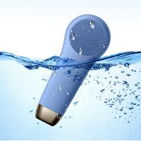 China Blue Wrinkle Remover Silicone Facial Cleanser for Sensitive Skin and Acne USB Plugs Type for sale