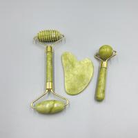 China Face Healthcare Massage Roller Jade Roller Gua Sha Set with Double Head Skin Care Set for sale