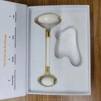China Waterproof Double Head Jade Roller Gua Sha Set for Smoothing Wrinkles and Skin Health for sale