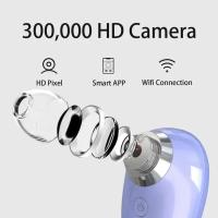 China Facial Cleaner Blackhead Removal Tool with Camera Wi-Fi Mini Visible Vacuum in 2023 for sale