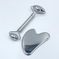 China Custom Logo Stainless Steel Gua Sha Facial Massager for Neck and Face Target Area Eye for sale