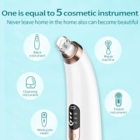 China Multifunctional 6 in 1 Blackhead Remover Pore Vacuum Cleaner with Gross Weight of 215g for sale
