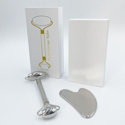 China Neck and Face Facial Beauty Gua Sha Stainless Steel Custom Logo Cryo Stick Massager for sale