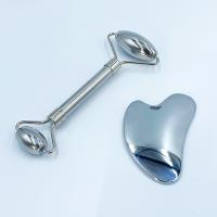 China Facial Beauty Stainless Steel Gua Sha Set for Neck and Face Massage Area for sale