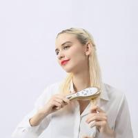 China Plastic Handle Custom Iontophoresis Essence Hair Oil Applicator Scalp Hair Root Comb for sale