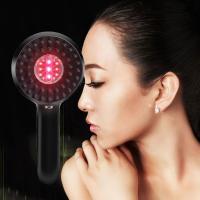 China Red and Black High Frequency Vibration Massage Electric Laser Hair Care Comb for Home for sale