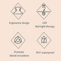 China Charging Cradle Weight Ergonomic Design Red Light Therapy Silicone Shampoo Massage Hair Scalp Brush for sale