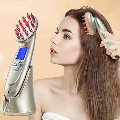 China 1100MAH POLYMER BATTERY Hair Growth Comb with RF Light Therapy and USB Charging Cable for sale