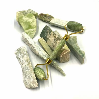 China Face Neck Body Massage Area 2024 Natural Jade Roller Gua Sha Set for Skin Rejuvenation for sale