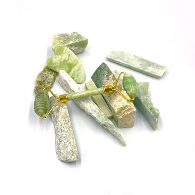 China Massage Area Face Neck Body 2023 Natural Jade Roller and Gua Sha Set with Xiuyan Stone for sale