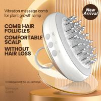 China Customized Color Scalp Massager Comb for Home 2023 Trending EMS Hair Growth Laser Comb for sale