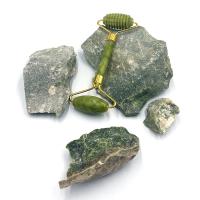 China Jade Roller Gua Sha Set 100% Natural Waterproof Double Head Skin Facial Care with Bag for sale