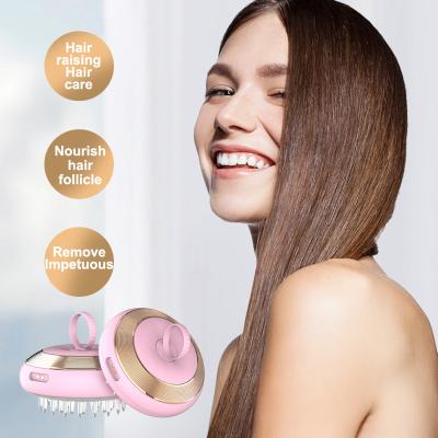 China Electric RF Hair Growth Comb with Customized Logo Red/Blue Light Steel Tooth Material for sale