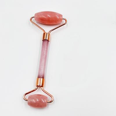 China Natural Jade Roller and Amethyst Gua Sha Set for Double Head Skin Facial Care Massage for sale