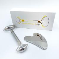 China Custom Logo Stainless Steel Gua Sha Scraping Massage Tool for Facial and Body for sale