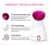 China Power Source Electric Hot and Cold Lightening Facial Steamer for Nano Ionic Skincare for sale