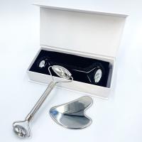 China Stainless Steel Face Healthcare Massage Roller Gua Sha Cryo Stick for Neck and Face for sale