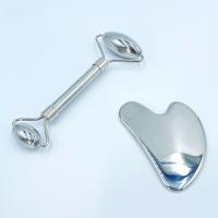 China Relax and Relieve Pain with Custom Logo Roller Gua Sha Set Stainless Steel Body Massage for sale