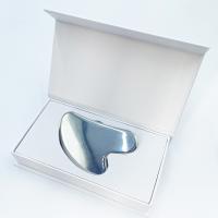 China Green Face Healthcare Massage Roller Gua Sha Tool in 304 Stainless Steel with Custom Logo for sale