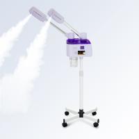 China Lightening 2 in 1 Hot And Cold Face Steamer With 5X Magnifying Lamp For Salon Sauna for sale