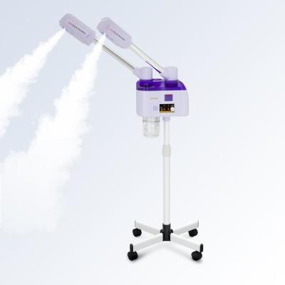 China Household Nano Ionic Electric Vaporizer Osenje Facial Steamer with Light High Frequency for sale