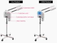 China Household Nano Ionic Electric Vaporizer Osenje Facial Steamer with Light High Frequency for sale