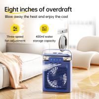 China 6inch Rechargeable Fold USB Air Cooler with Battery 2024 Air Conditioner Charging Fan for sale