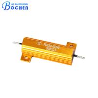 China Aluminum Housed RX24 50W 5RJ Wirewound Power Resistor with 0.01-33KΩ Range and 1000V Rating for sale