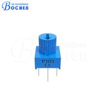 China 3362P-T1 0.5W Single Turn Cermet Trimmer Potentiometer with 5mm Knob, 10Ω-5MΩ Range, ±10% Tolerance for sale