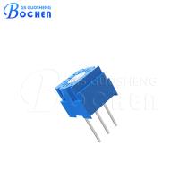 China 3323U 0.5W 1K 5K 10K 100K 500K Ohms Variable Resistor Single Turn Cermet Trimmer Potentiometer for sale