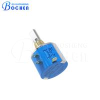 China WXD10 10K Ohm 2W Wirewound Potentiometer 10 Turn Panel Mount with ±0.25% Linearity and -55℃ to +125℃ Temperature Range for sale