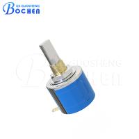 China WXD5 5-Turn Wirewound Potentiometer 100Ω-25KΩ Range with 0.25% Linearity and Flat Shaft Design for sale