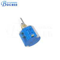 China WXD5 5-Turn Wirewound Potentiometer 100Ω-25KΩ Range with 0.25% Linearity and Flat Shaft Design for sale