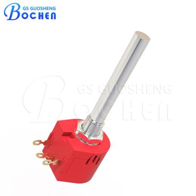 China TW1252ka Potentiometer 250k Long Shaft Potentiometer Panel Mount For Nominal Resistance Range 5Ω-22KΩ for sale
