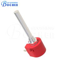 China TW1502ka Wirewound Potentiometer Single Turn Long Metal Shaft Rotary Resistor for sale