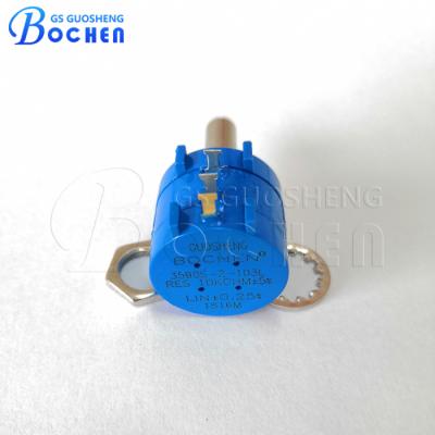 China 10k ohm Bourns Precision Multi-loop Potentiometer Wirewound Potentiometer for Panel Mount Applications for sale