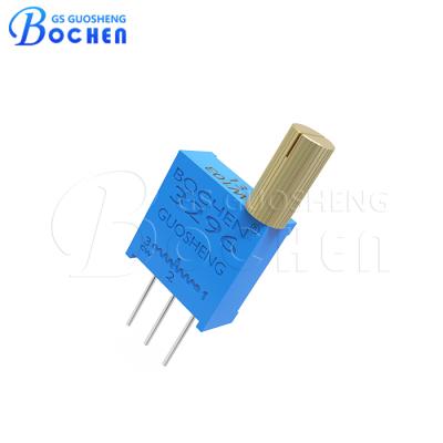 China 3296W-A Cermet Trimmer Potentiometer 8mm Vertical Shaft 0.5W 10Ω-5MΩ Resistance for sale