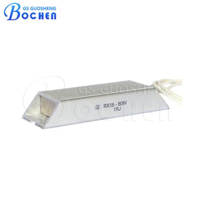 China RX18 Aluminum Housed Wirewound Braking Resistor 50W 100W 500W with Superior Thermal Dissipation for sale