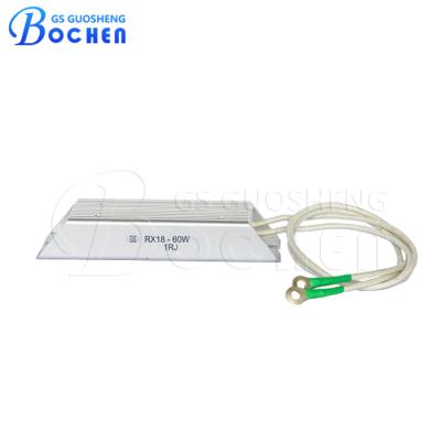 China BOCHEN RX18 3KW 80RJ Metal Clad Dynamic Braking Resistor for Elevator Systems 0.2Ω-2KΩ Range for sale