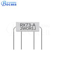 China RX73-A 2W Ceramic Wire Wound Resistor 0.01 to 10 Ohm Range for Industrial Power Applications for sale