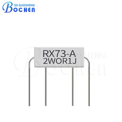 China RX73-A 2W Ceramic Wire Wound Resistor 0.01 to 10 Ohm Range for Industrial Power Applications for sale