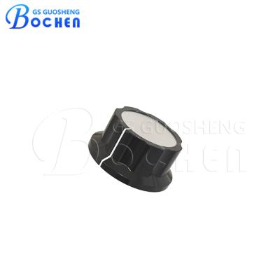China GSBKA03 Bakelite Potentiometer Knob with Aluminum Cap - 6.35mm Inner Hole for D-Shaft and Round Shaft Controls for sale