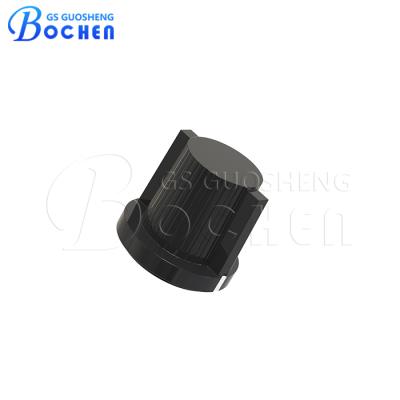 China 6mm Knurled Shaft Potentiometer Knob with Brass Insert - 6.35mm Diameter for Audio & Industrial Controls for sale