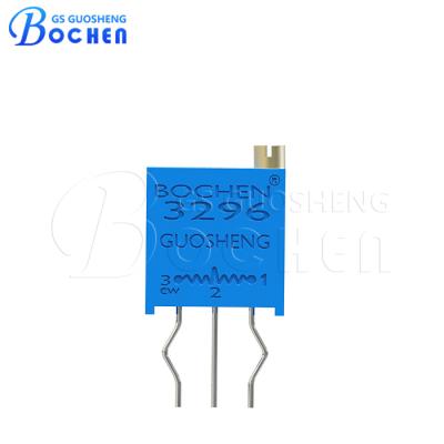 China 3296W-B 0.5W Cermet Trimmer Potentiometer with 10Ω-5MΩ Range and 25 Turn Adjustment for sale