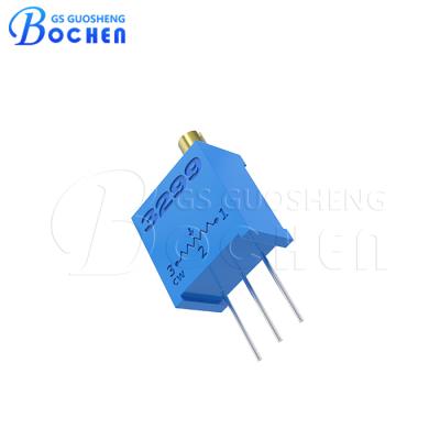 China 3299W Cermet Trimmer Potentiometer 0.5W 25 Turns 10Ω-5MΩ Resistance Range for Industrial Electronics for sale