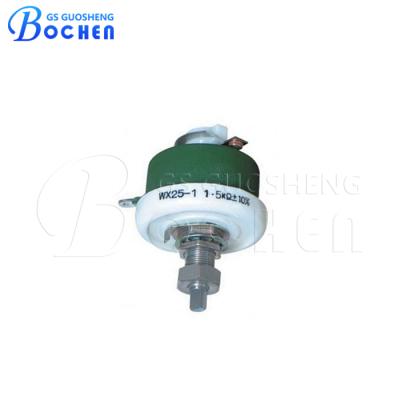 China WX25-1 Ceramic Wirewound Potentiometer 10Ω & 5.1Ω | BC1-25W Disk Rheostat Variable Resistor for Industrial Control for sale