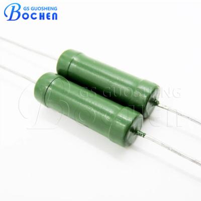 China RI80 Series Resistors High Voltage Glass Glazed Dahongpao Resistance 5W 50mm 5W-20GEGAJ 5W-2GEGAJ 5W-1GEGAJ for sale