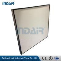 China Alumiunm Frame Clean Room HEPA Filters , Mini Pleat HEPA Filter With HV Fiberglass for sale