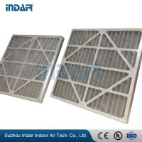 China Low Resistance Industrial HEPA Filter , Easy Installation V Bank Air Filter With Paper Frame for sale